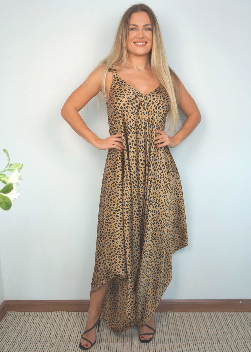 The Harem Jumpsuit Leopard Gold Neon Star
