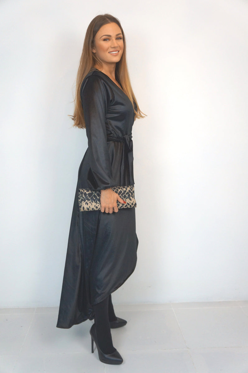 The Maxi Velvet Wrap Dress - Black Velvet – NEON STAR